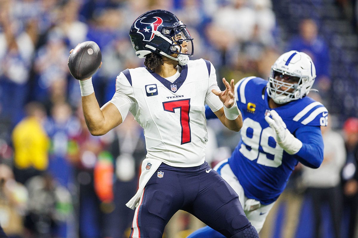 NFL: CJ Stroud decide, Texans vencem os Colts e garantem vaga nos playoffs