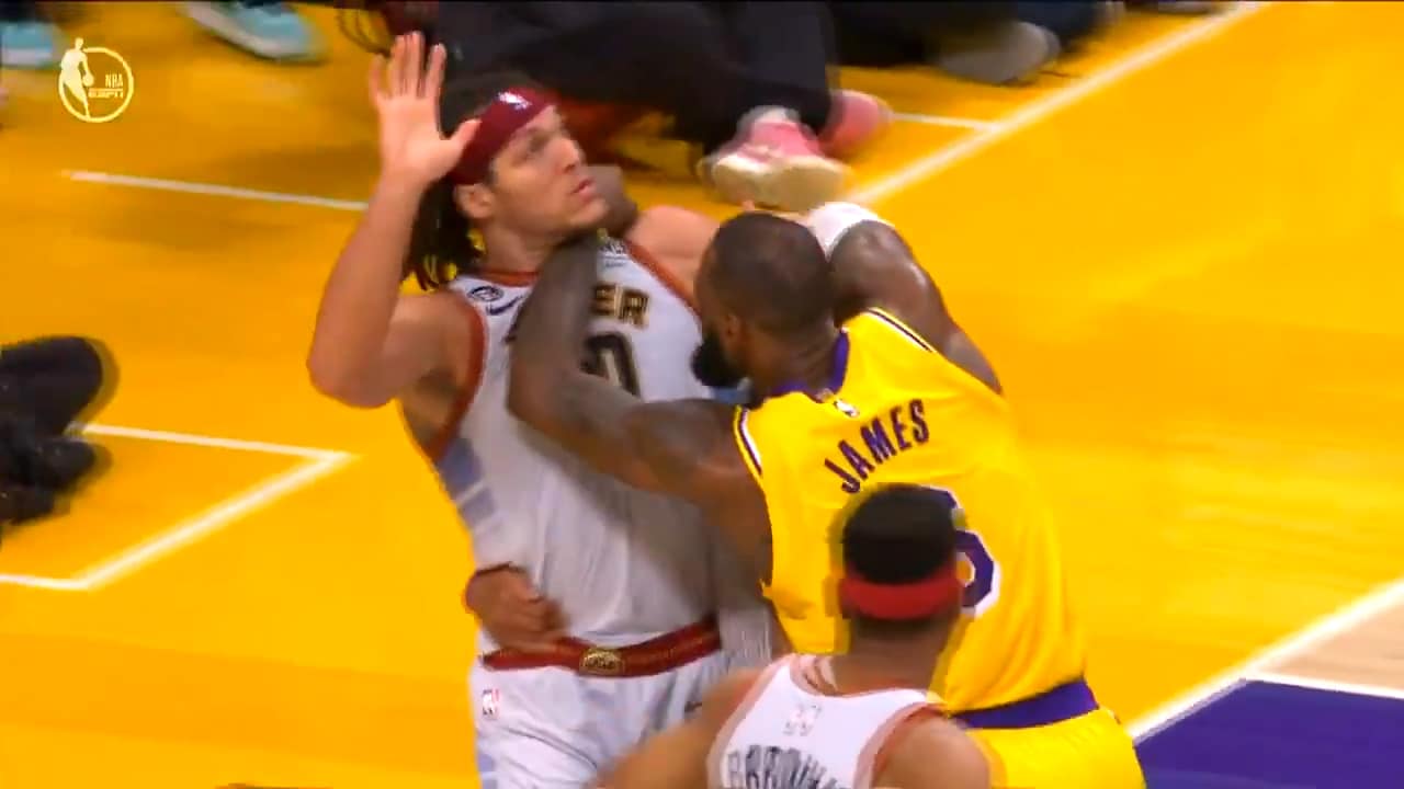 NBA: LeBron perde a linha e parte para cima de Gordon em Nuggets x ...